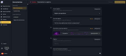 ¡Barras de objetivos de Twitch en OWN3D Pro!