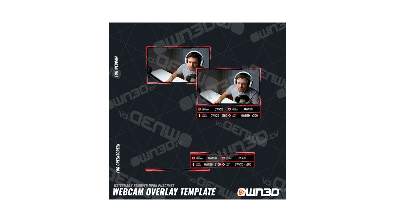 Exclusive Webcam Overlays for your stream | OWN3D