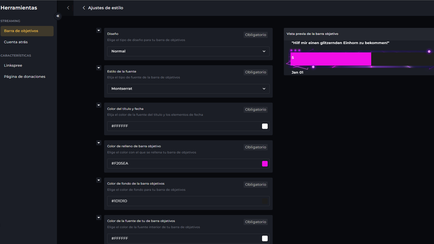 ¡Barras de objetivos de Twitch en OWN3D Pro!