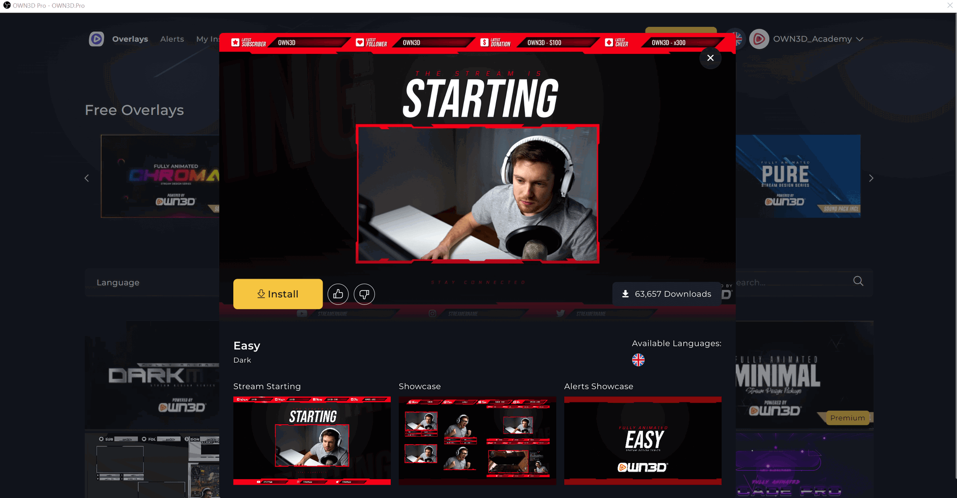 Overlay gratuit : Twitch & OBS : Designs gratuits pour votre stream