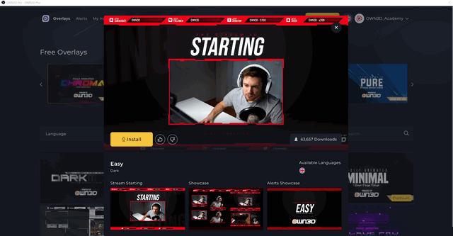 Free Overlays & Alerts for OBS, Twitch, and YouTube | OWN3D