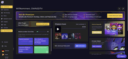 Free Overlays & Alerts for OBS, Twitch, and YouTube | OWN3D