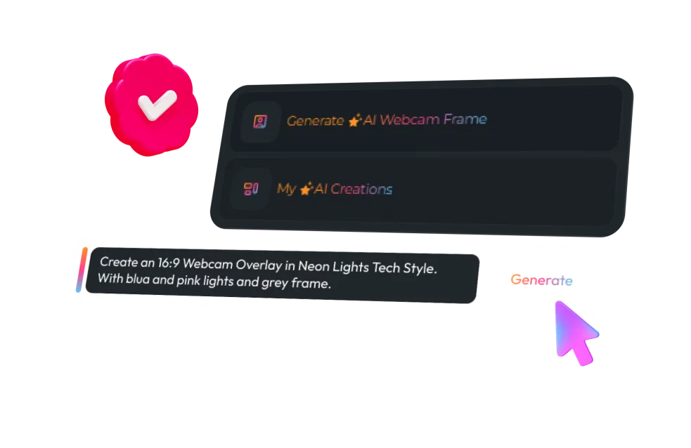 Best AI Webcam Frame Generator for Streamers | Stream with OWN3D